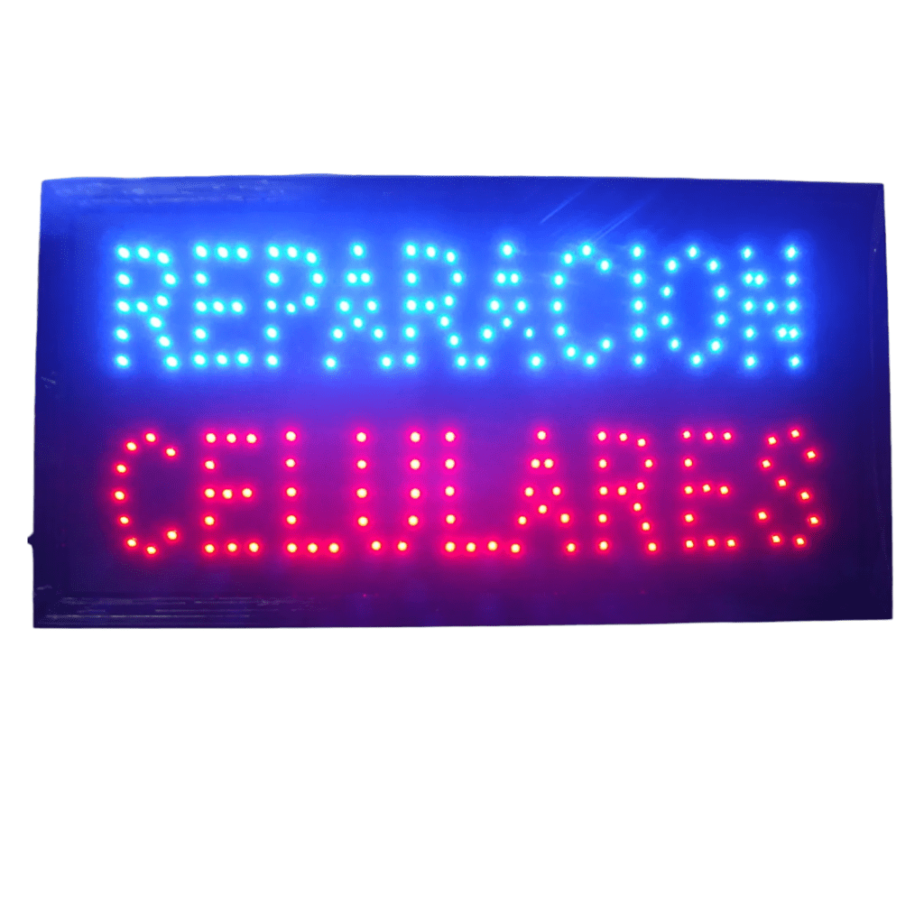 Letrero Led Reparación Celulares - Movicenter Panama