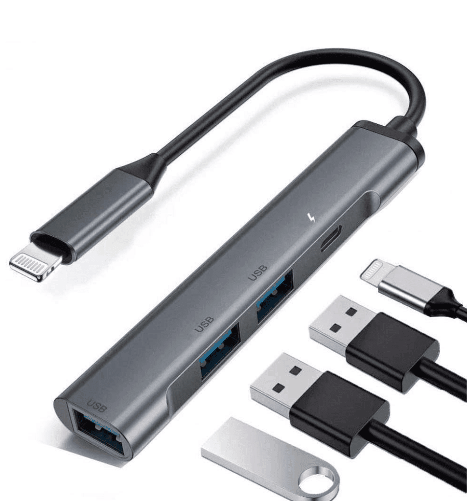 Hub Lightning a USB 4 Puertos en 1 - Movicenter Panama